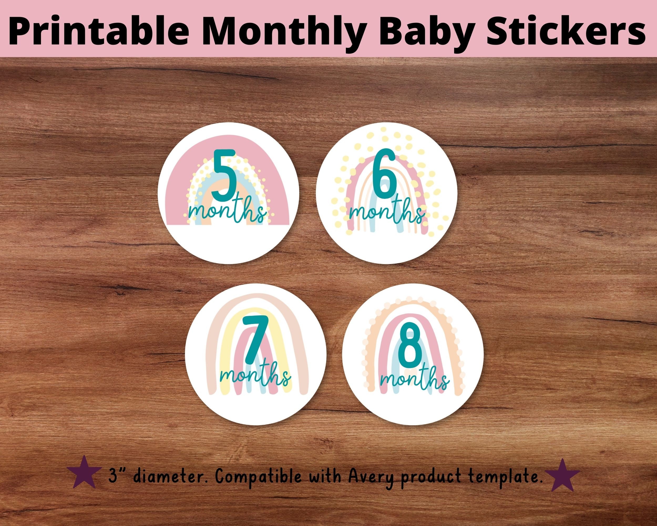 Stickers, Labels & Tags Labels INSTANT DOWNLOAD Baby Boy Grow Up ...