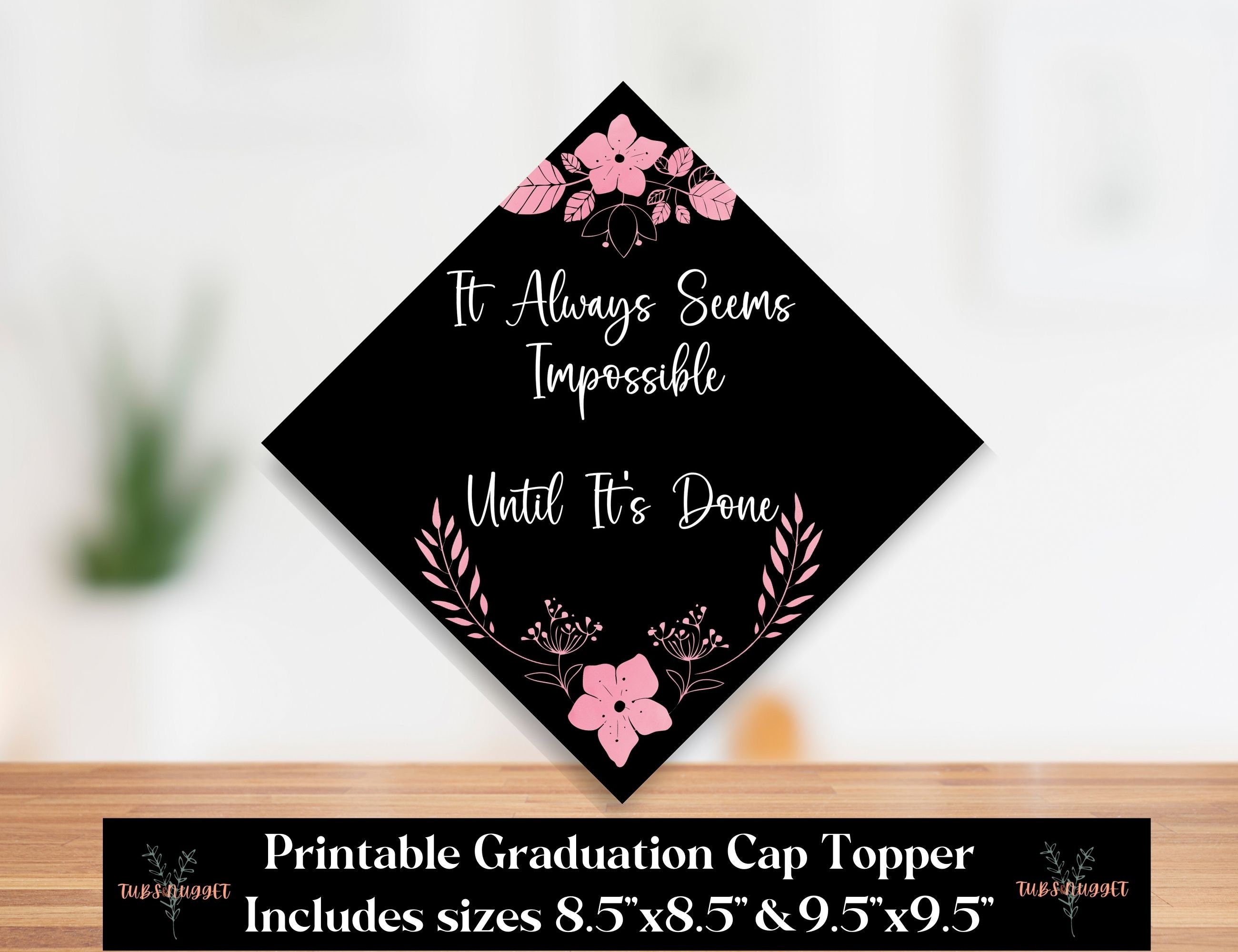 Grad Cap Topper Printable DIY Graduation Cap Decoration - Etsy