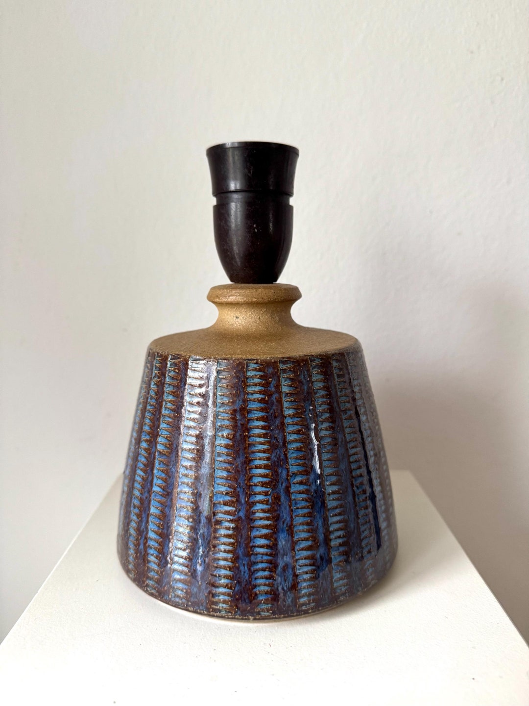 Beautiful, Rare SØHOLM TABLE LAMP by Maria Philippi, Ceramic Lampfoot ...