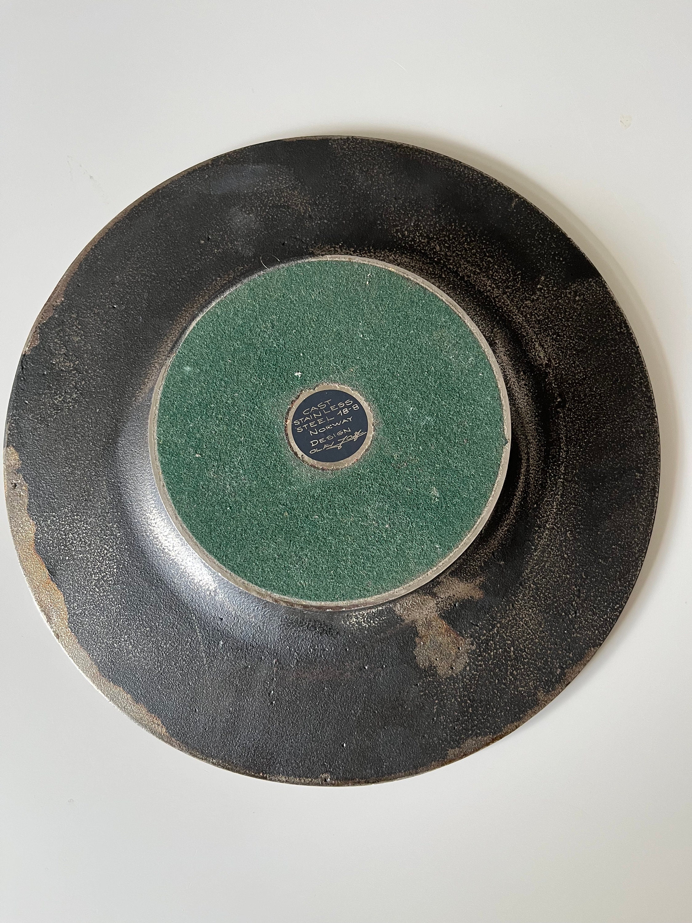 OLAV JOFF BOWL Steel Art Norway, Brutalist, Vintage, Plate 1970s - Etsy