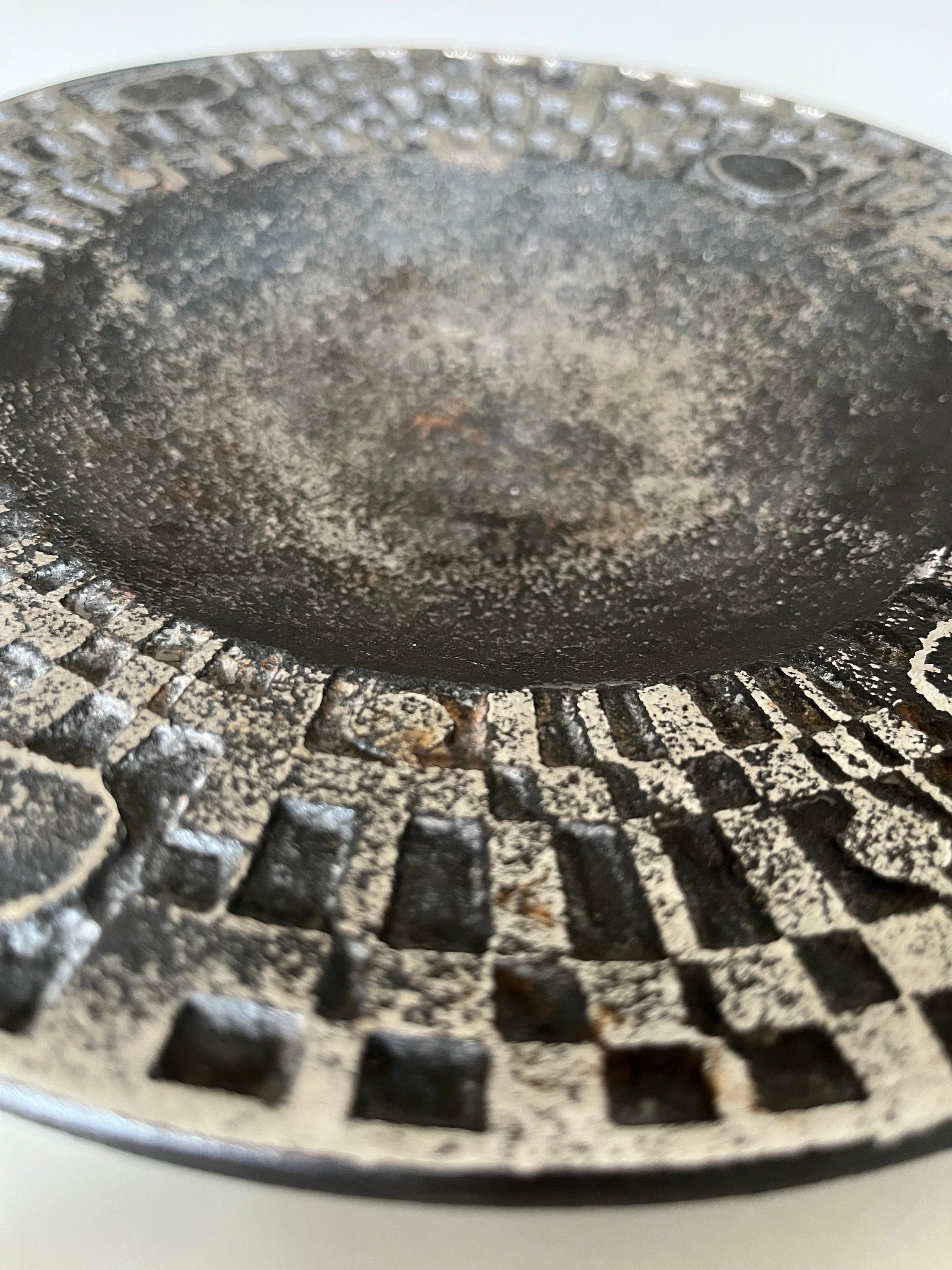 OLAV JOFF BOWL Steel Art Norway, Brutalist, Vintage, Plate 1970s - Etsy