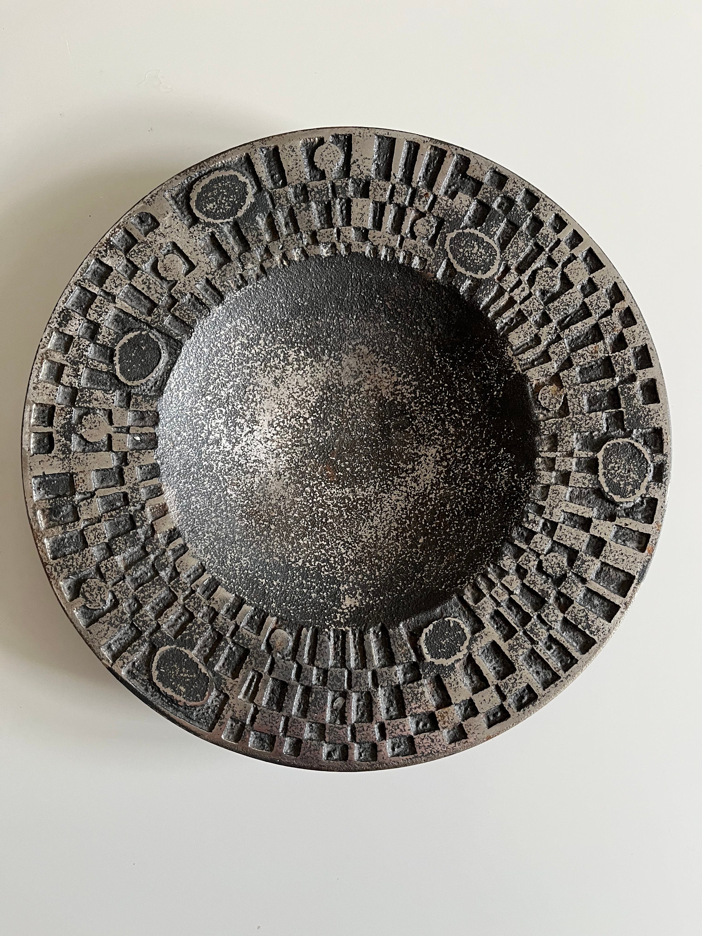 OLAV JOFF BOWL Steel Art Norway, Brutalist, Vintage, Plate 1970s - Etsy
