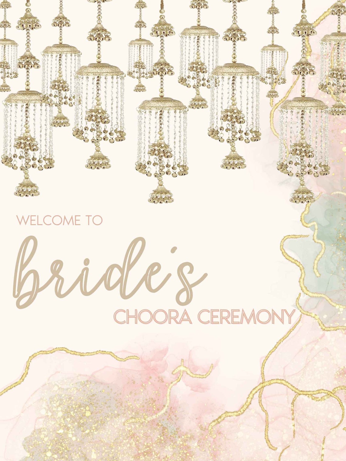 Choora Ceremony Sign - Sikh Indian Wedding Sign - Digital File - Etsy