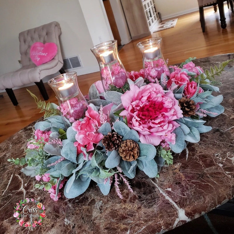 Pink Centerpiece - Etsy