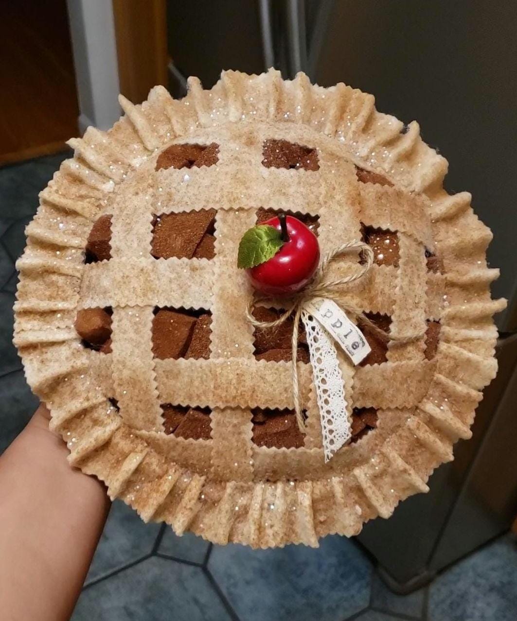Fake Apple Pie, Faux Apple Pie, Faux Pie, Primitive Apple Pie, Fake ...