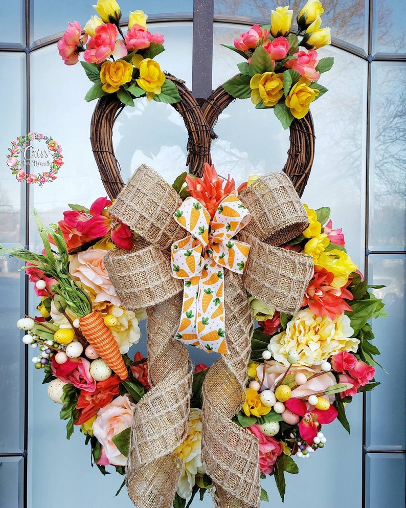 Spring Bunny Grapevine Wreath Spring Wreath Bunny Shape - Etsy