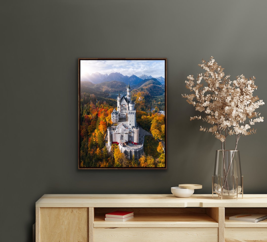 Autumn Castle in Germany Neuschwanstein Castle Wall Decor - Etsy