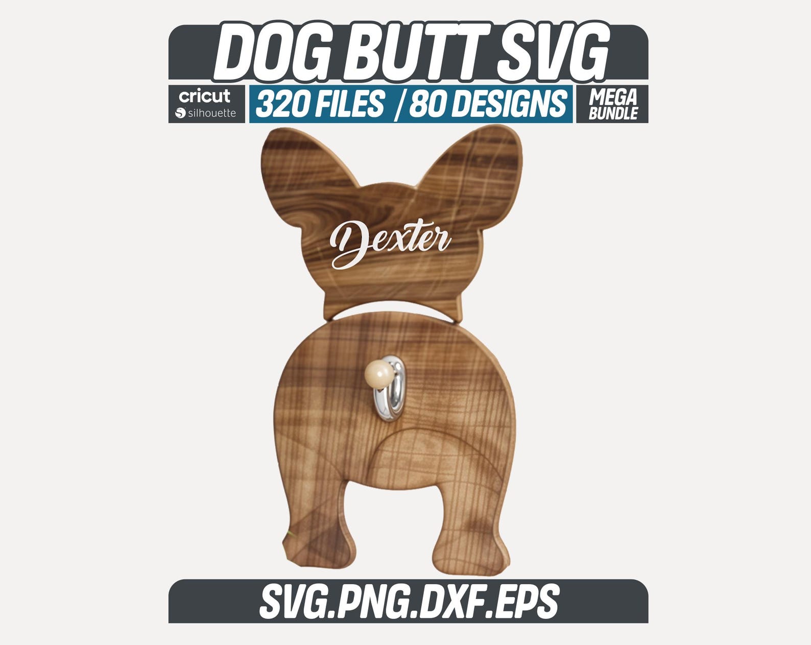 Dog Butt SVG Bundle | Dog Silhouette Svg | Dog Leash Holder Svg | Dog ...