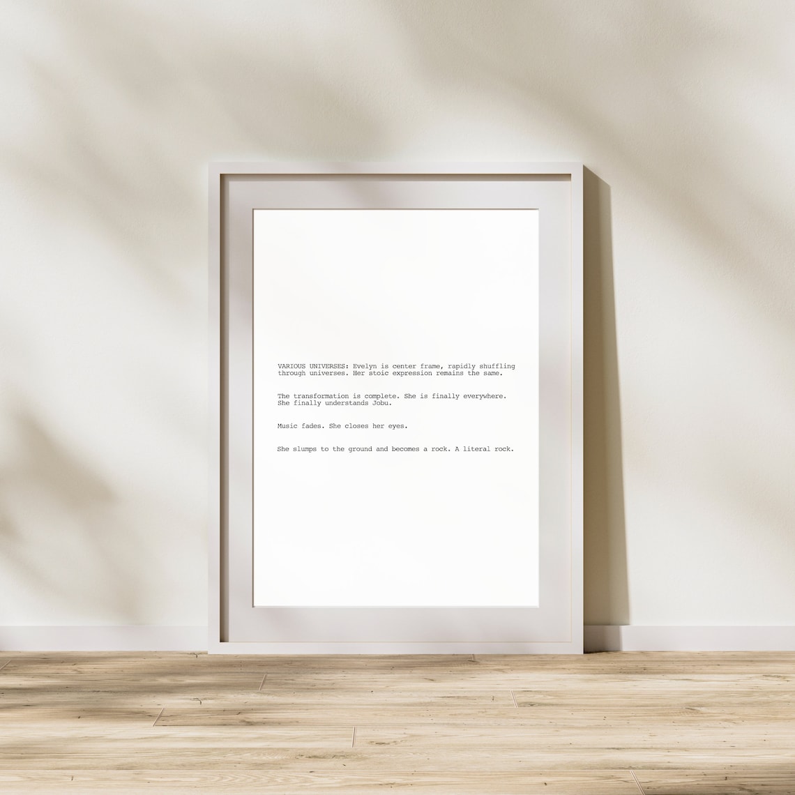 Custom Made to Order Movie Script Poster | Wall Art | Digital Print ...