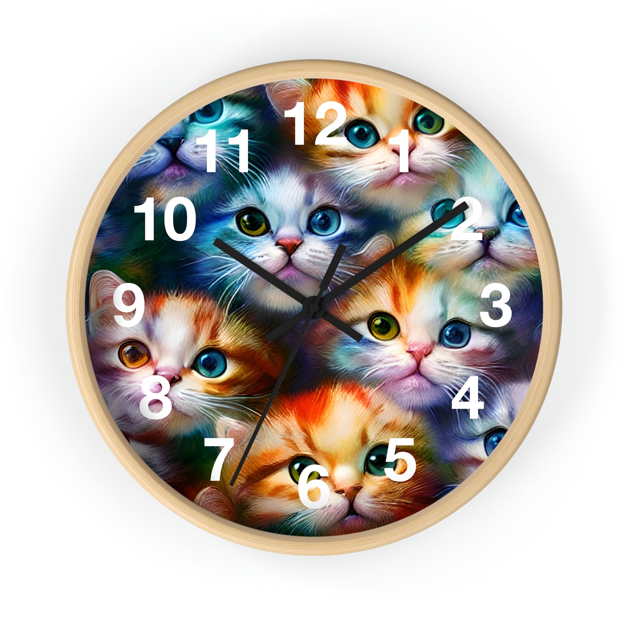 Cats Wall Clock - Etsy