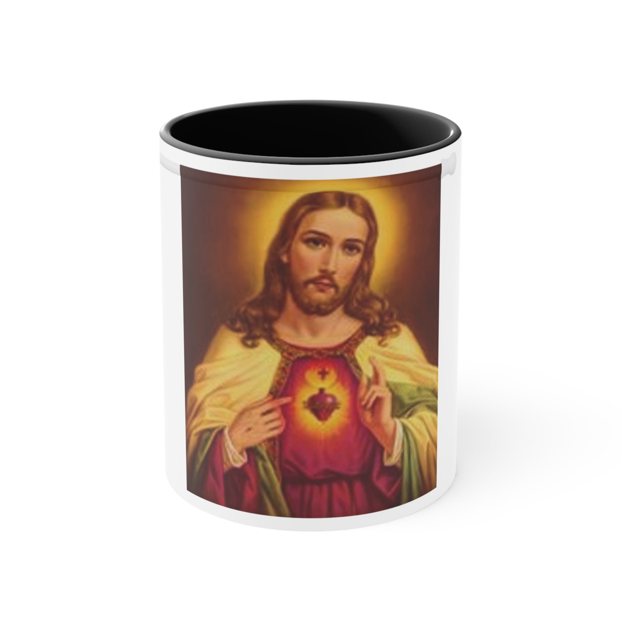 Sacred Heart of Jesus Accent Mugs - Etsy