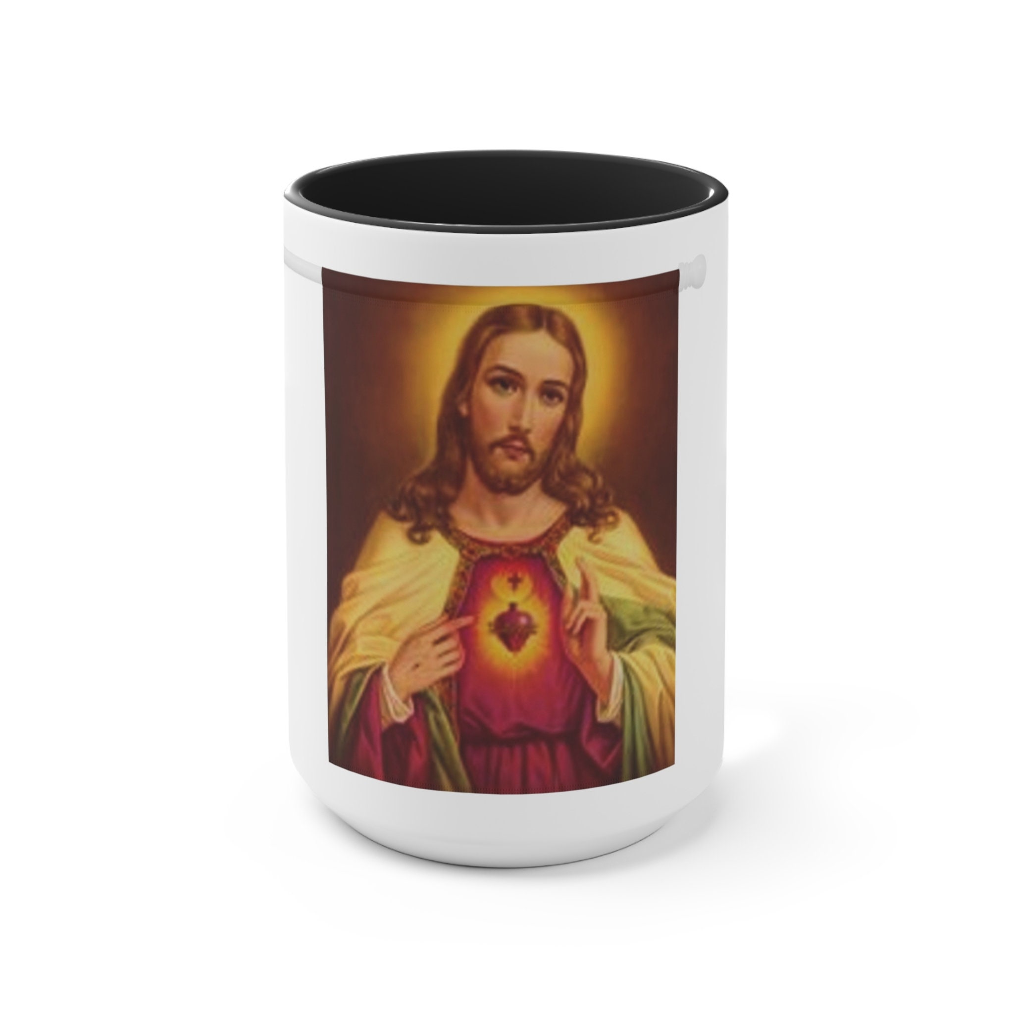 Sacred Heart of Jesus Accent Mugs - Etsy