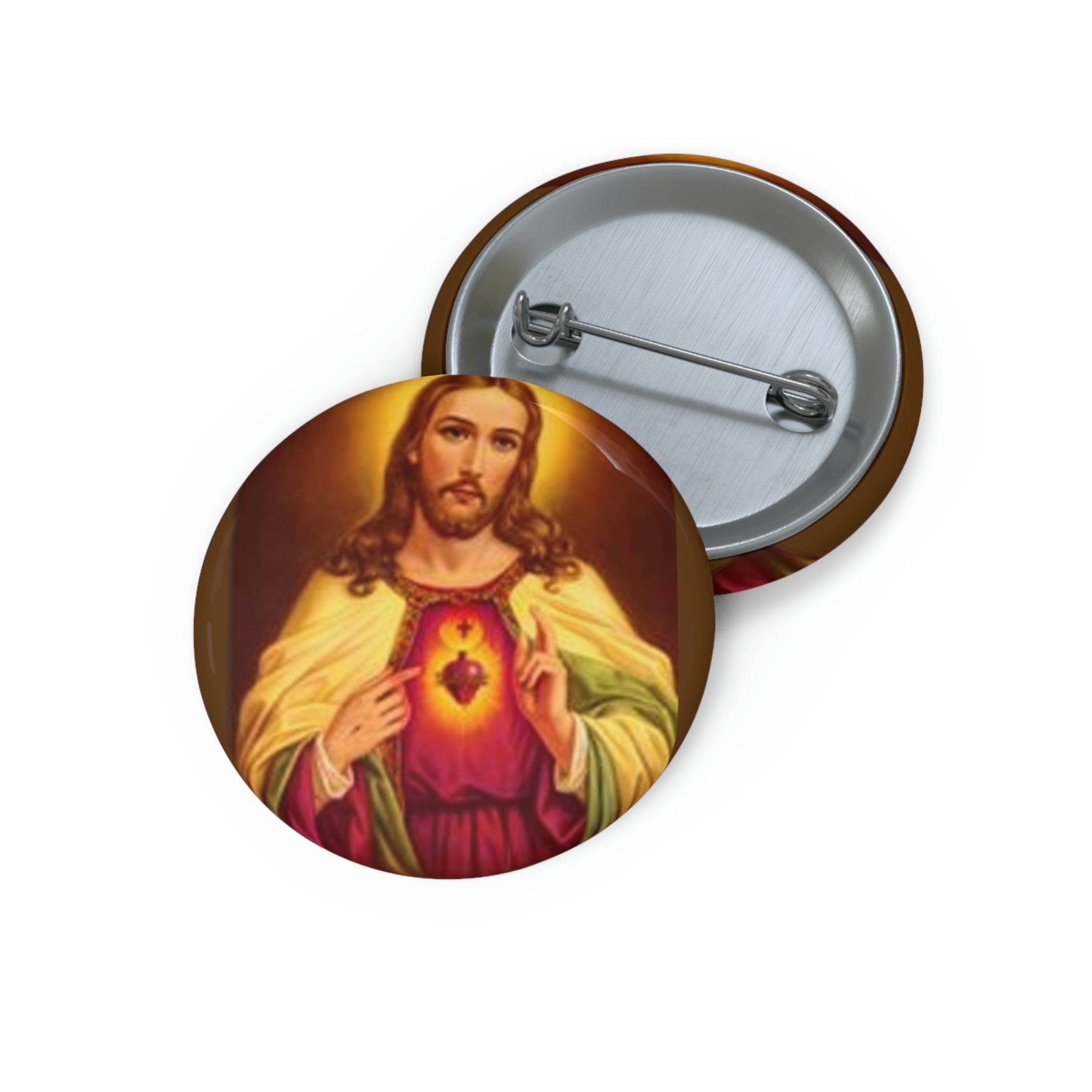 Sacred Heart of Jesus Pin Buttons - Etsy