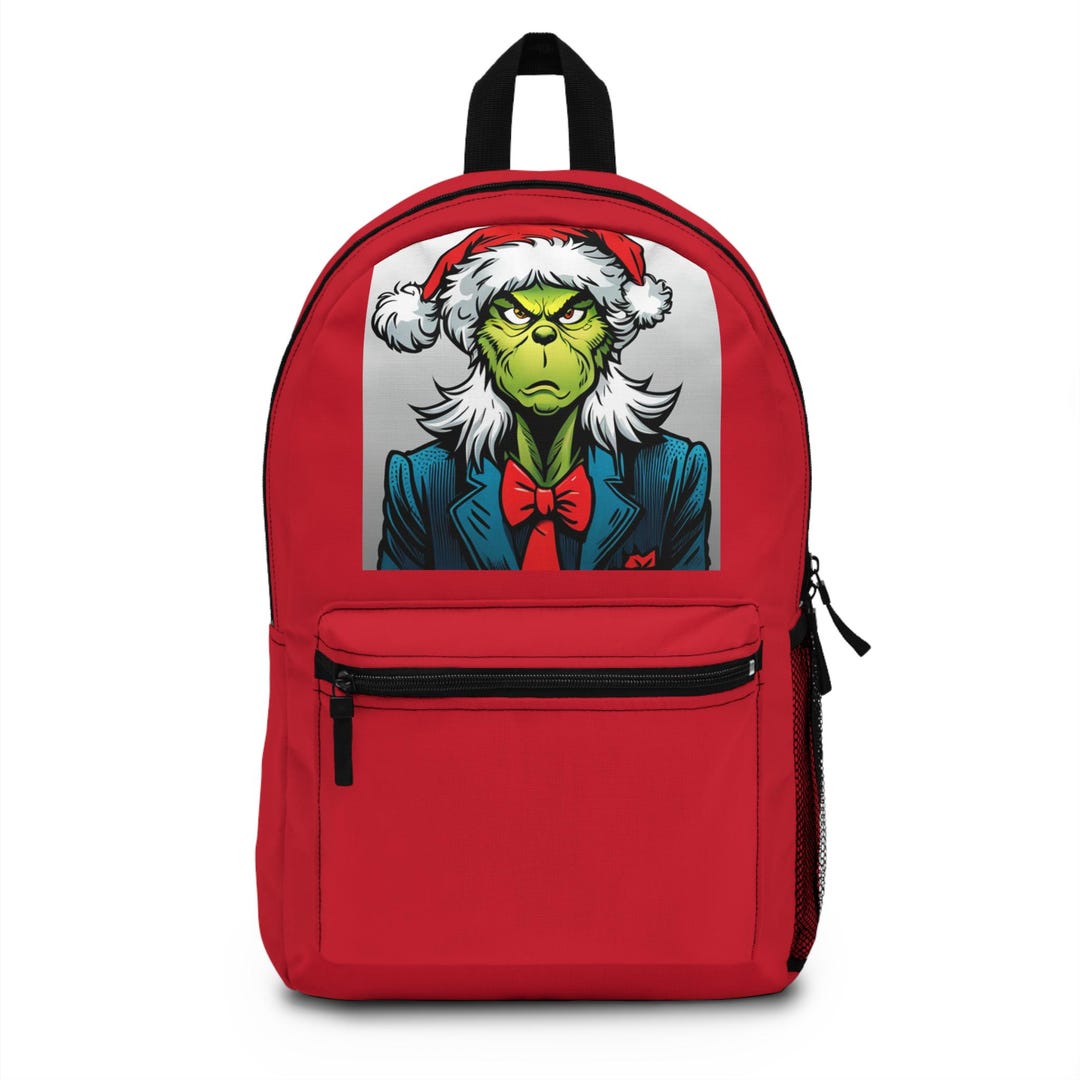 The Grinch Backpack - Etsy