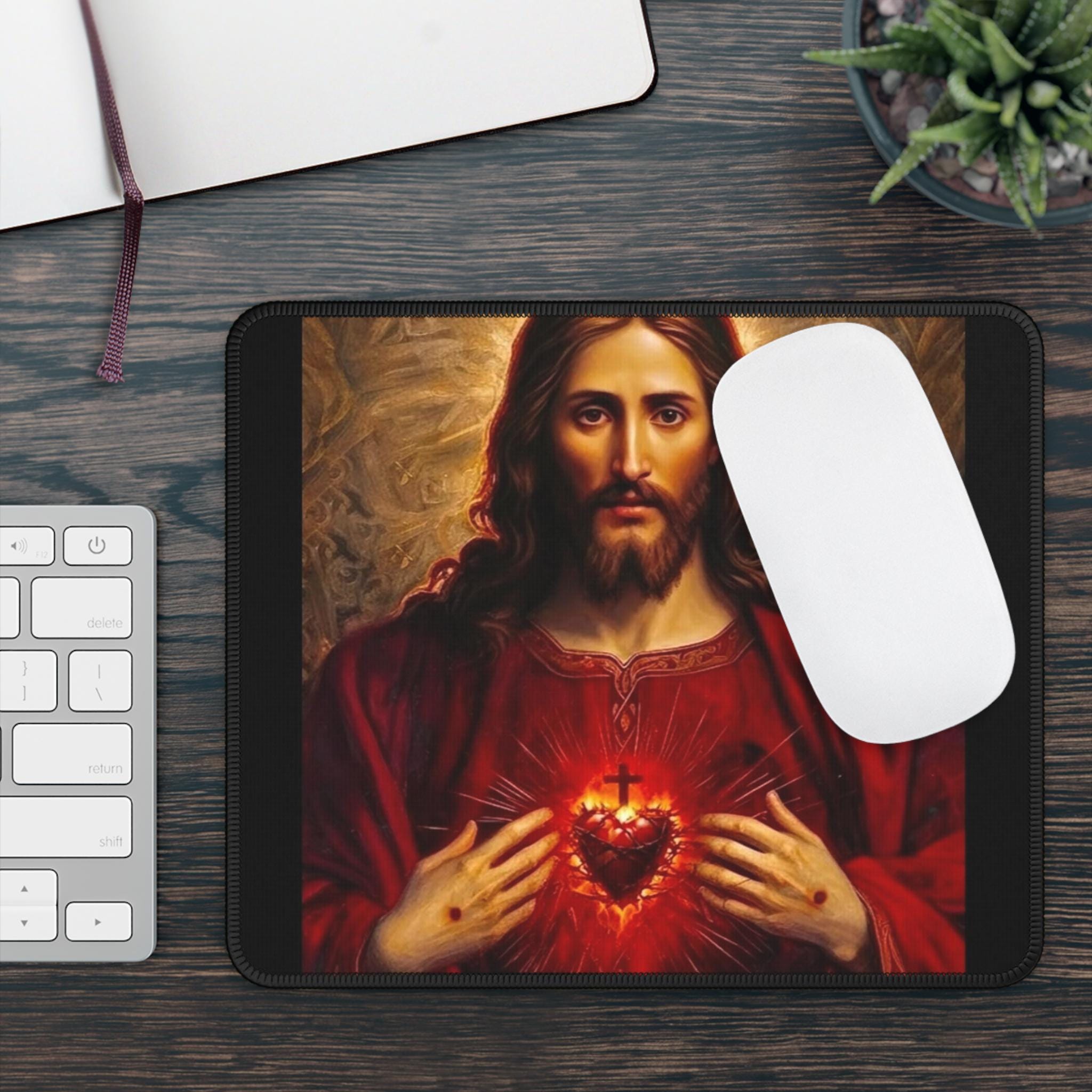 Sacred Heart of Jesus Gaming Mouse Pad - Etsy