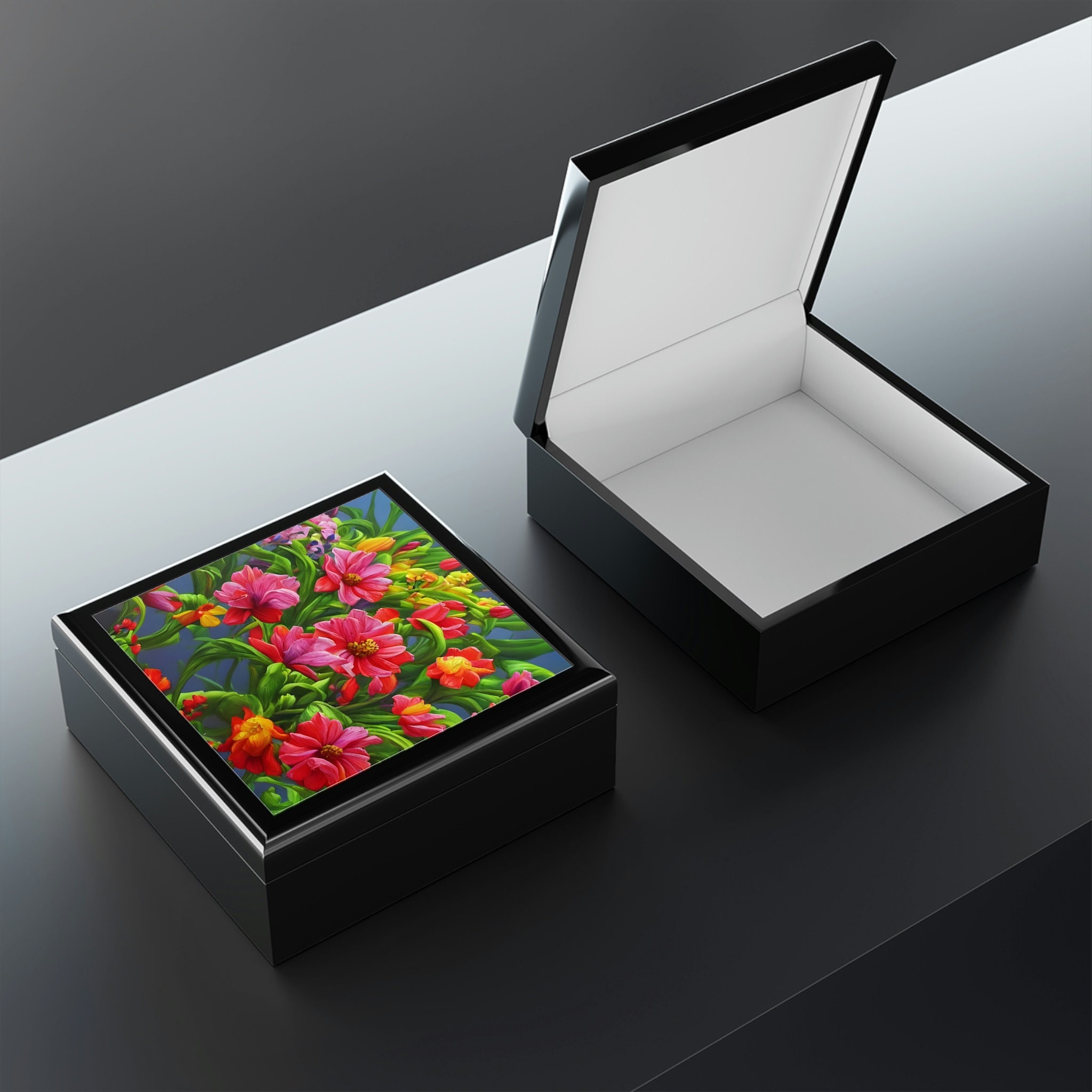Floral Jewelry Box - Etsy