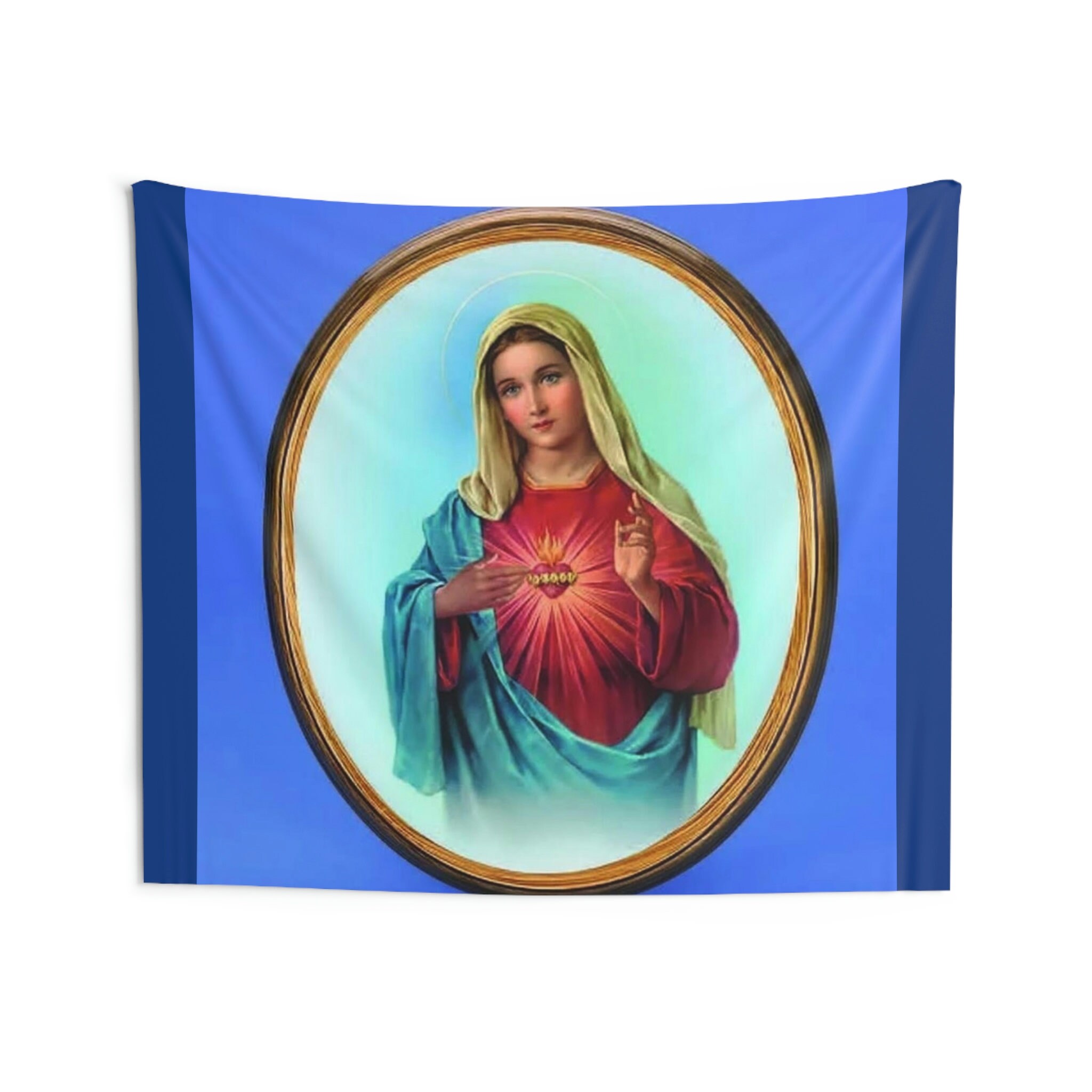 Blessed Virgin Mary Indoor Wall Tapestries - Etsy