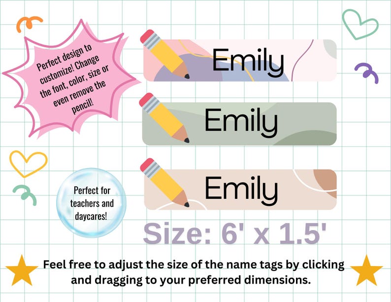 Editable Name Tag Template - Back to School - Printable Classroom Name ...