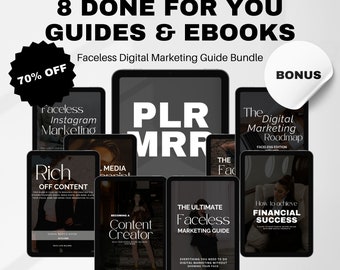 Ultimate Faceless Male Digital Marketing Bundle - With MRR & PLR - Etsy