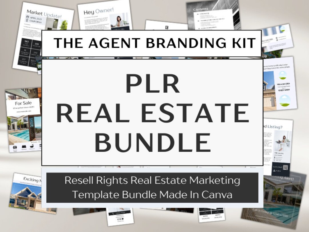 Real Estate Template Bundle With Master Resell Rights MRR and Private ...