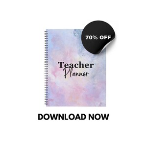 Teacher Planner 2024 and 2025 Printable Planner, Lesson Plan ...