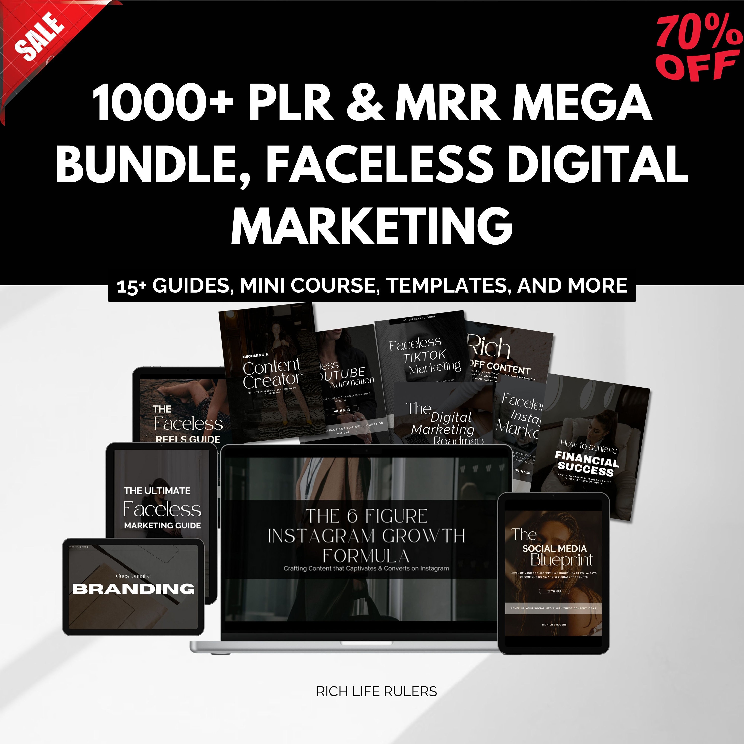 Faceless Digital Marketing All-in-one Course Bundle Guides | Master ...