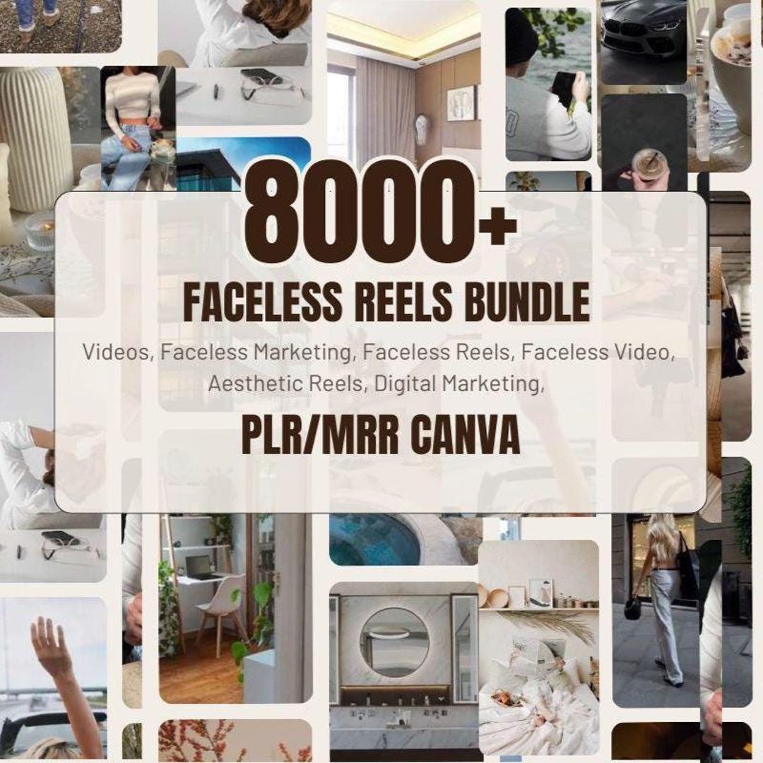 8000+ Faceless Reels Bundle, Videos, Faceless Marketing, Faceless Reels ...