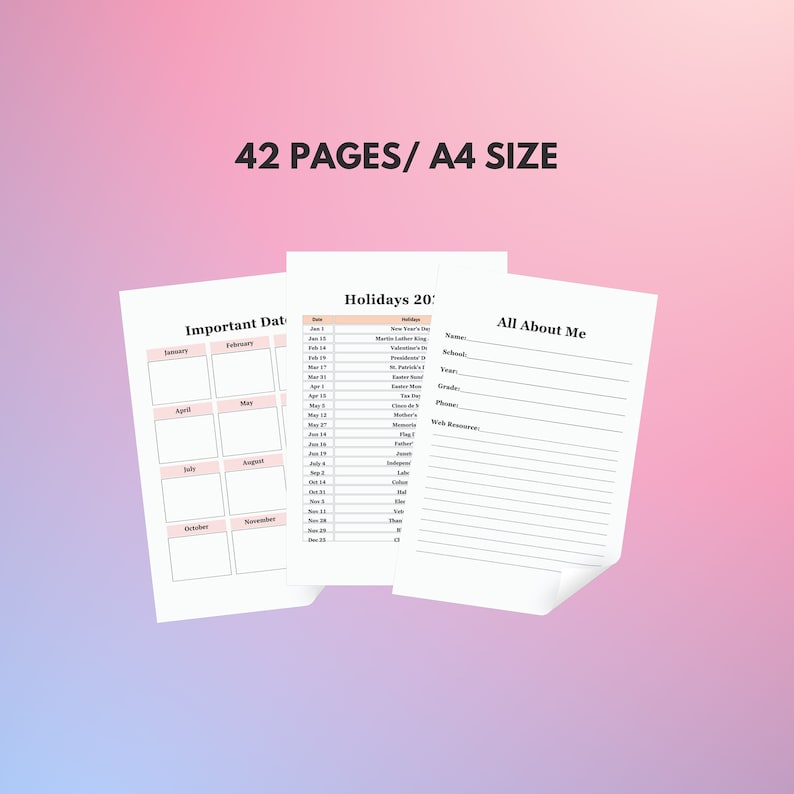 Teacher Planner 2024 and 2025 Printable Planner, Lesson Plan ...