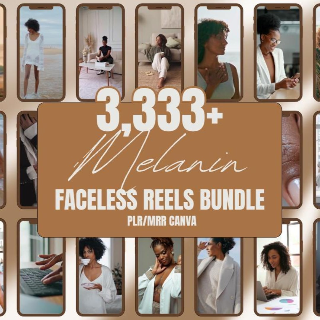 Luxury Melanin Reels: Faceless Content Bank (MRR, Digital Download) - Etsy