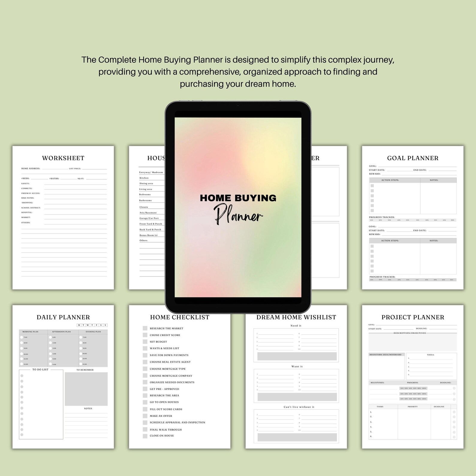 Home Buying Planner: First-time Homebuyers & Realtor Guide (44-page ...