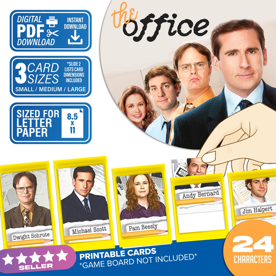 The Office Guessing Game | Digital Download | the Office Themed Cards ...