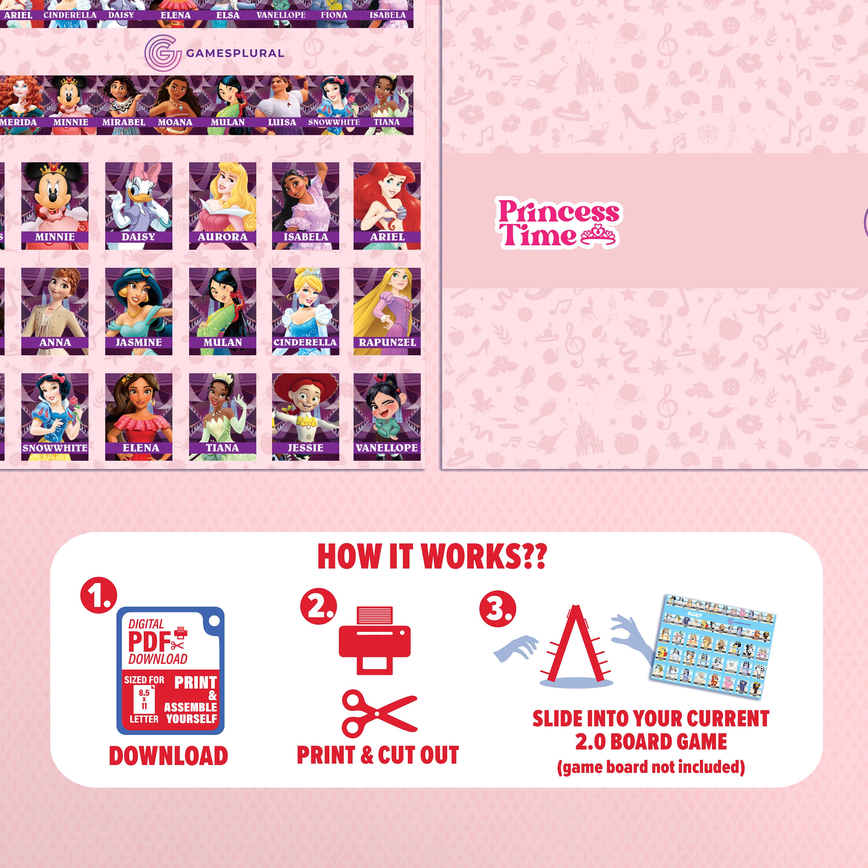 Princess Time 2.0 Guessing Game Digital Download Princess - Etsy