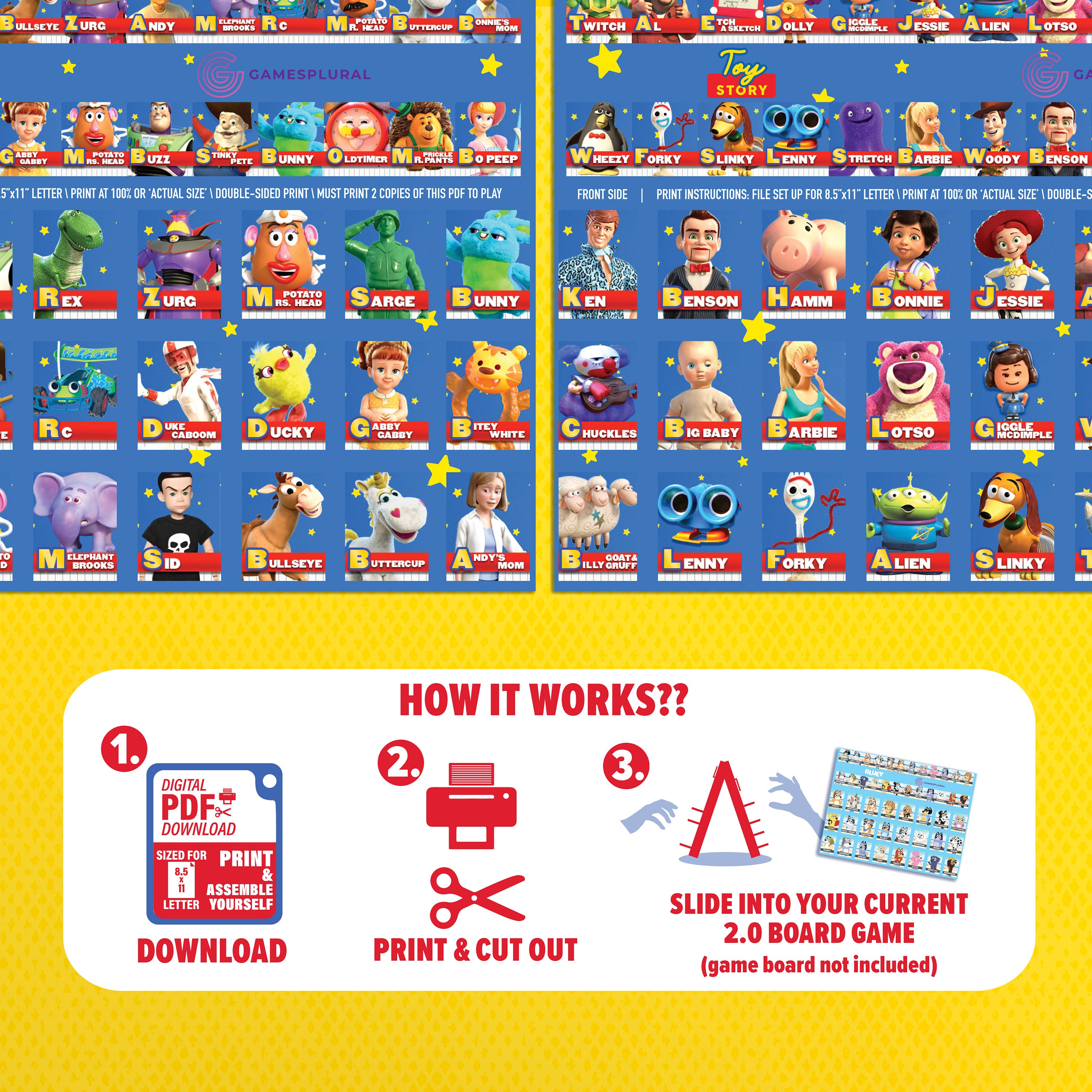 Toy Story 2.0 Guessing Game Digital Download Toy Story - Etsy