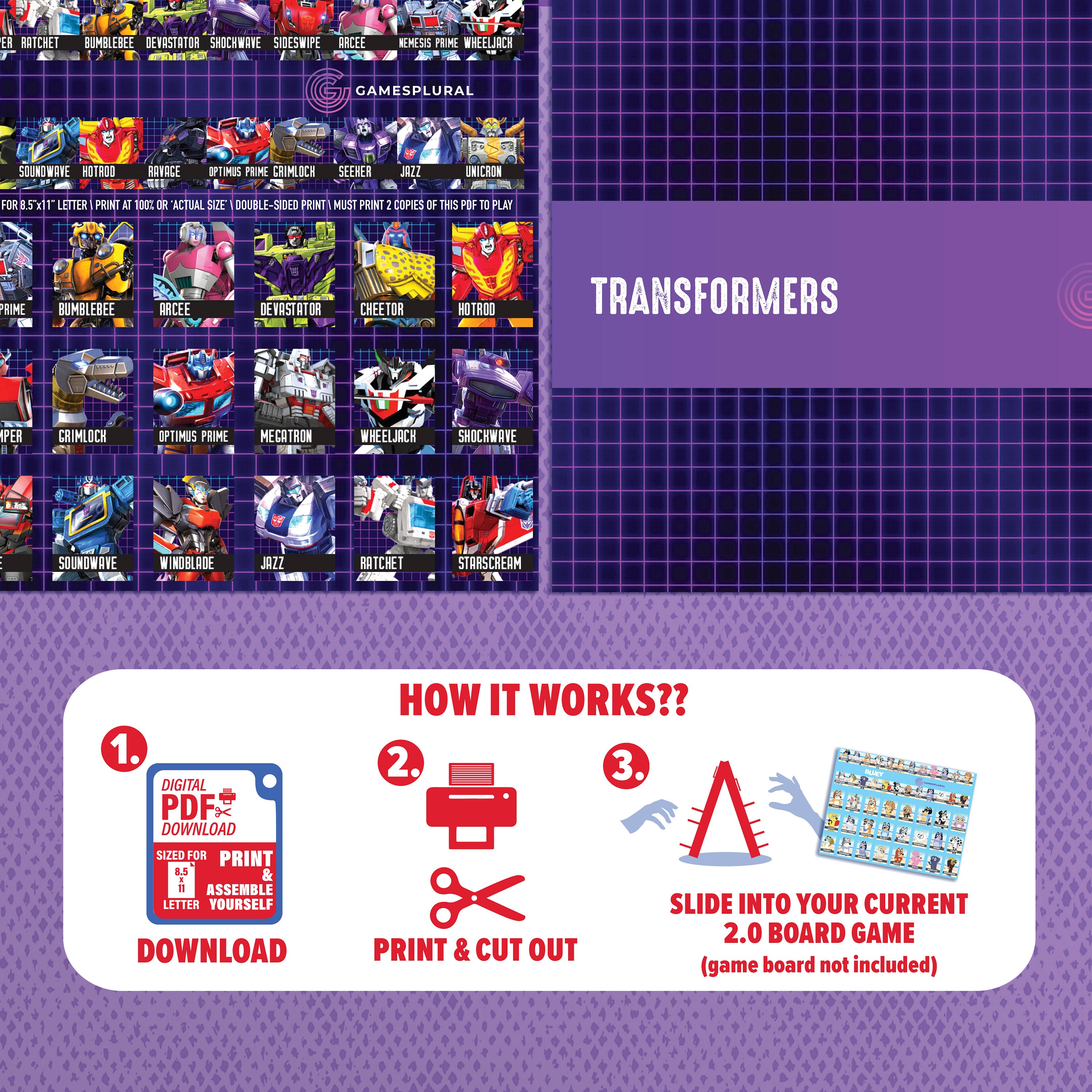 Transformers 2.0 Guessing Game | Digital Download | Transformers Themed ...