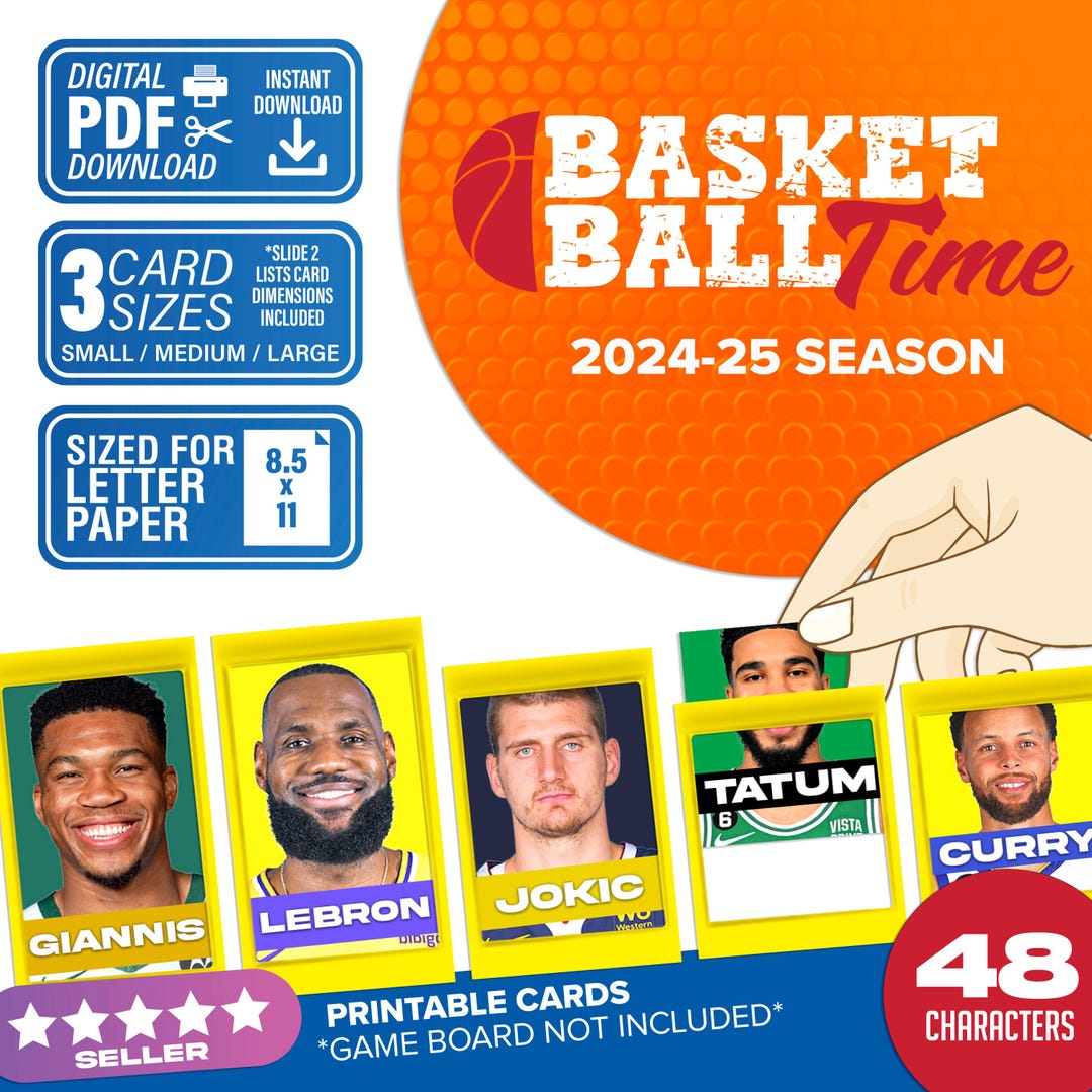 Basketball Time Guessing Game | Digital Download | Basketball Themed ...