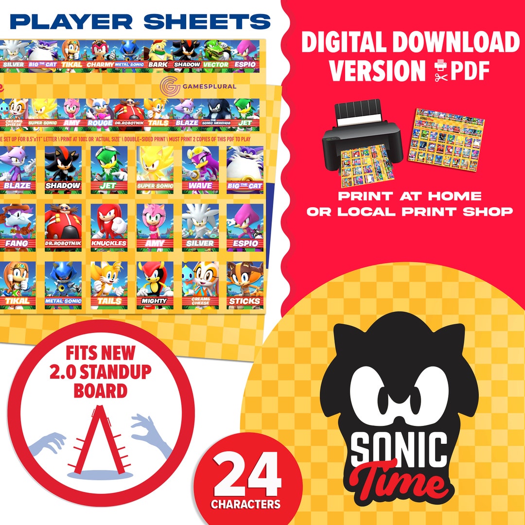 Sonic Time 2.0 Guessing Game | Digital Download | Sonic Tails Knuckles ...