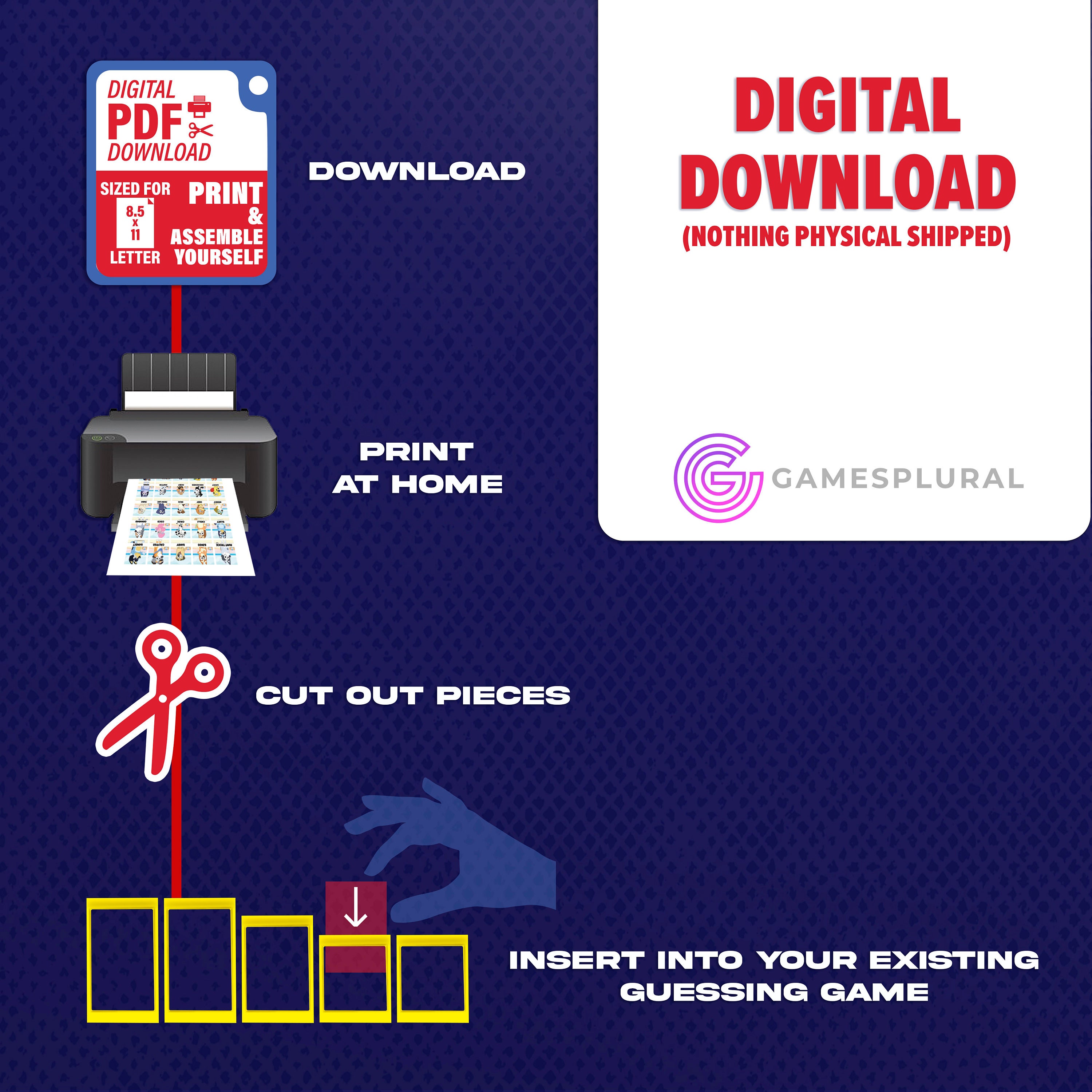 Bluey Guessing Game Digital Download Bluey Themed Cards - Etsy UK