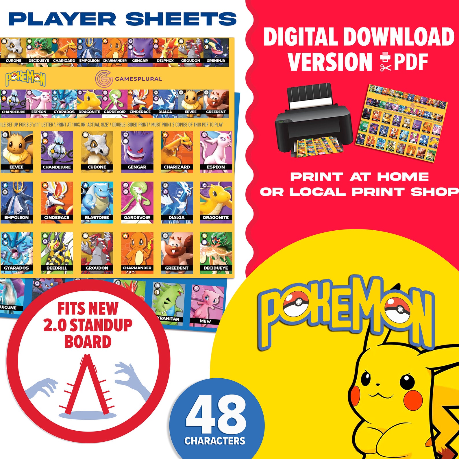 Pokemon 2.0 Guessing Game | Digital Download | Pokemon Themed Player ...