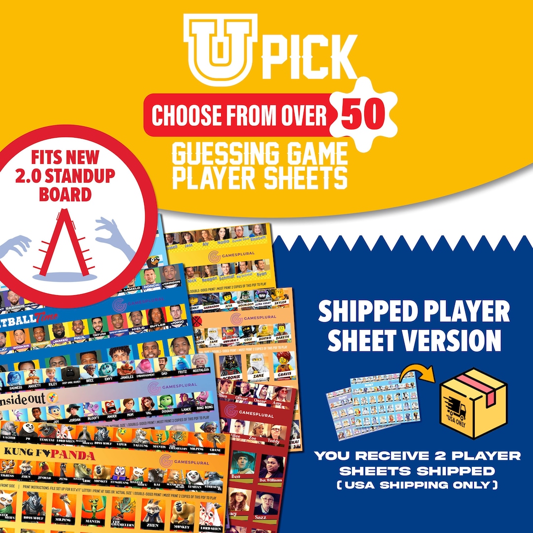 Shipped 2.0 Guessing Game | U Pick Any Physical Player Sheets Shipped ...