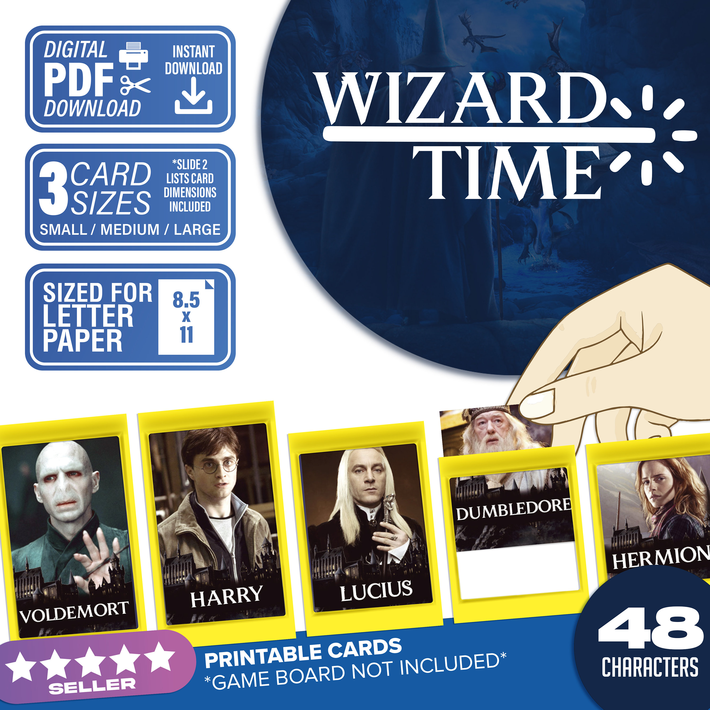 Wizard Time Guessing Game Digital Download Wizard Themed - Etsy Canada