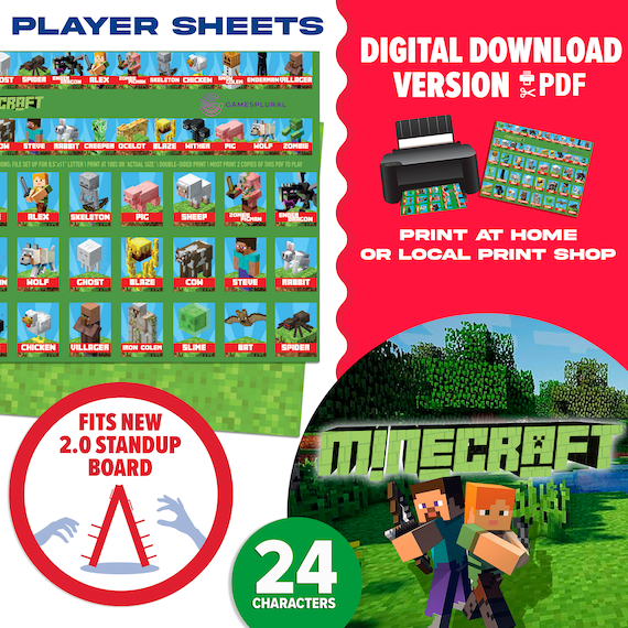 Printable Minecraft Games 600x600