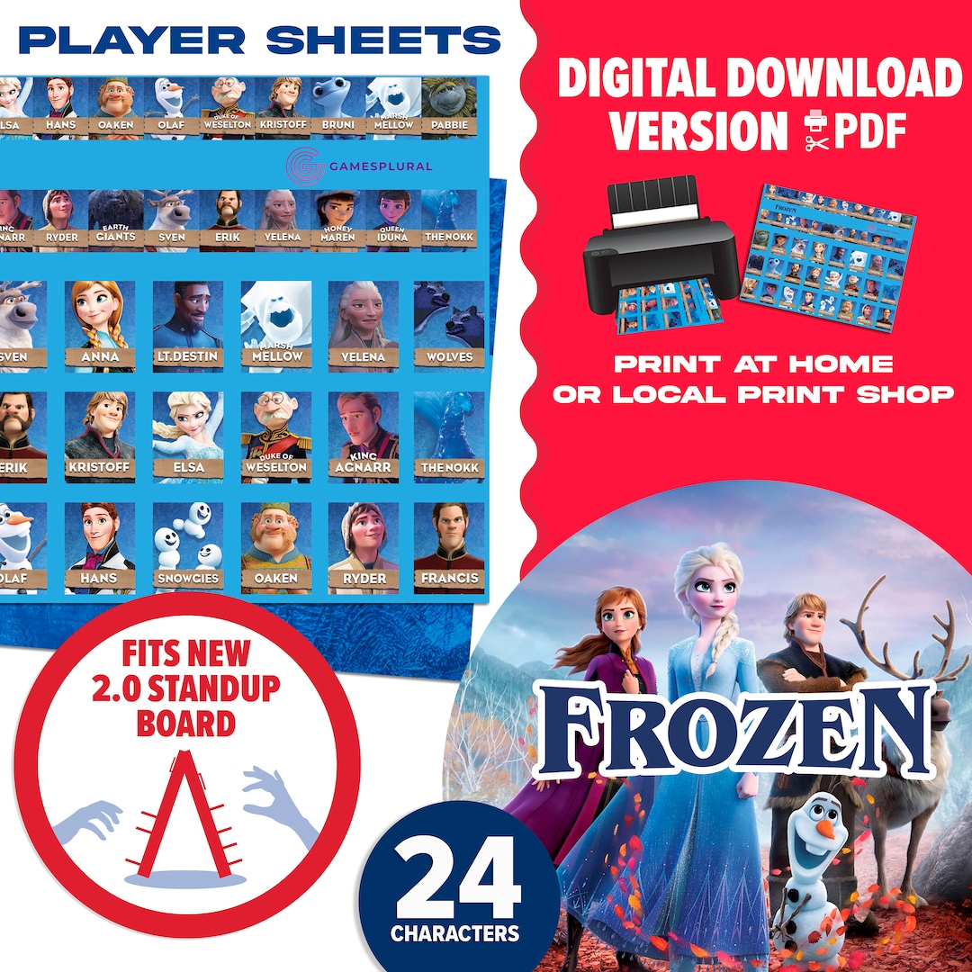 Frozen 2.0 Guessing Game | Digital Download | Frozen Themed Player ...