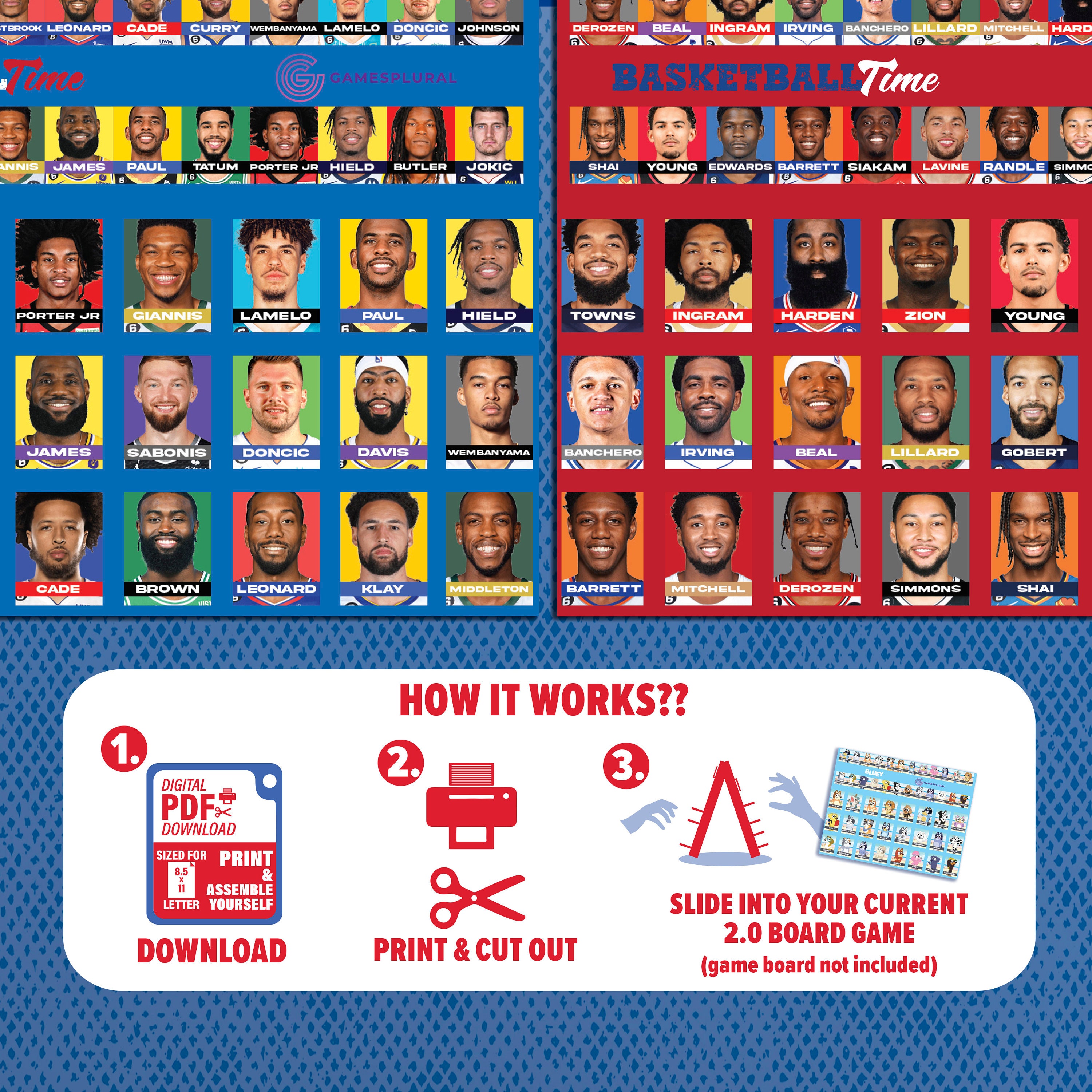 Basketball Time 2.0 Guessing Game Digital Download - Etsy