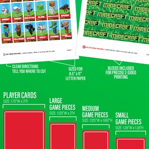 Minecraft Guessing Game | Digital Download | Minecraft Creeper Themed ...