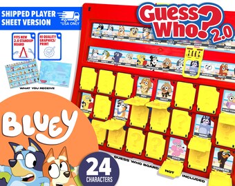 Guess Who 2.0 Bluey - Etsy