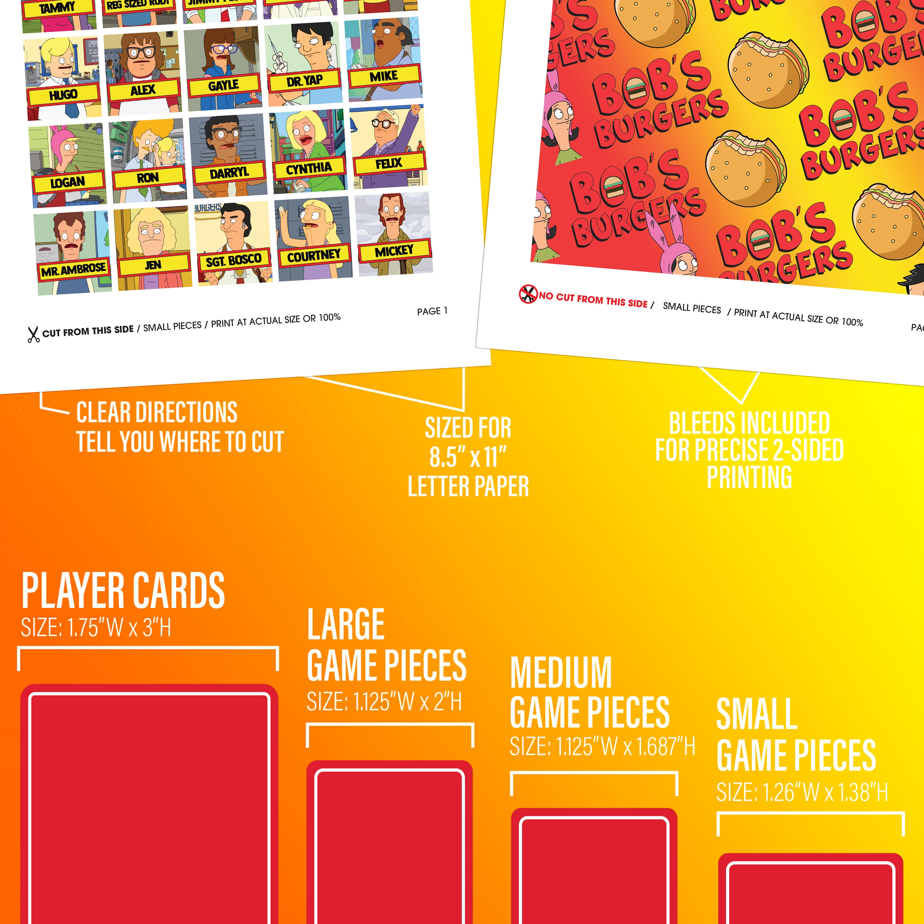 Bob's Burgers Guessing Game | Digital Download | Bob's Burgers Themed ...