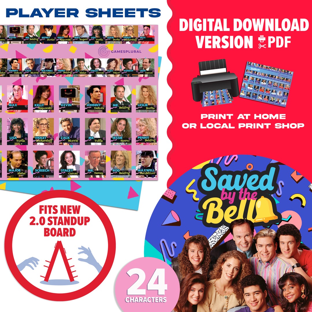 Saved by the Bell 2.0 Guessing Game | Digital Download | Saved by the ...