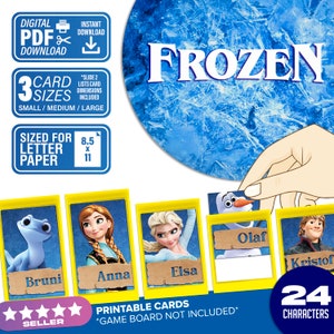 Frozen Guessing Game | Digital Download | Frozen 1 Frozen 2 Themed ...