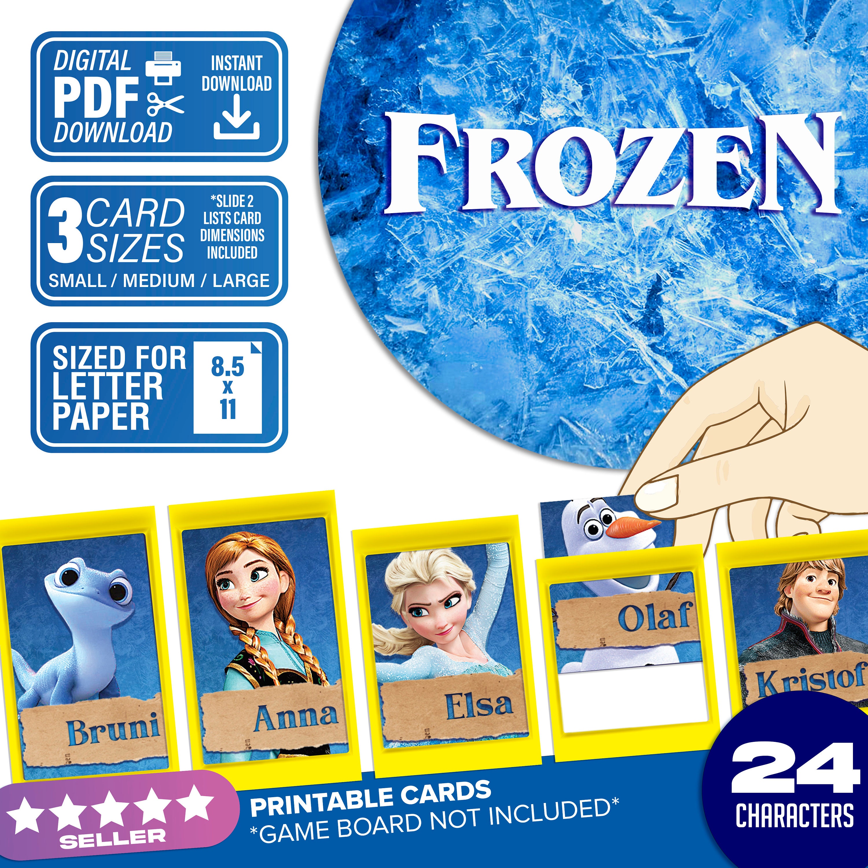Frozen Guessing Game Digital Download Frozen 1 Frozen 2 - Etsy