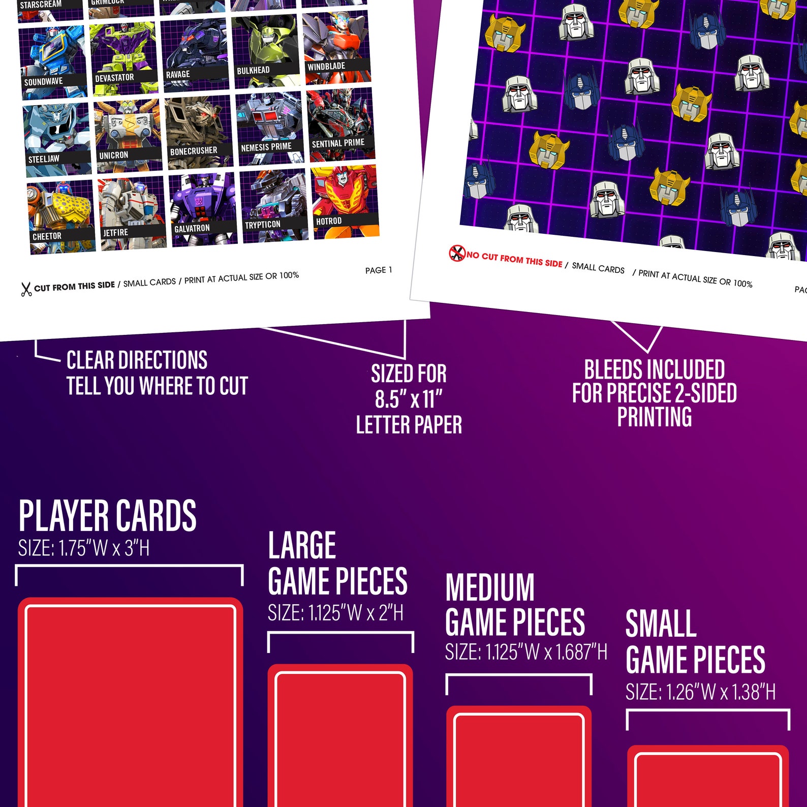 Transformers Guessing Game | Digital Download | Autobots Decepticons ...